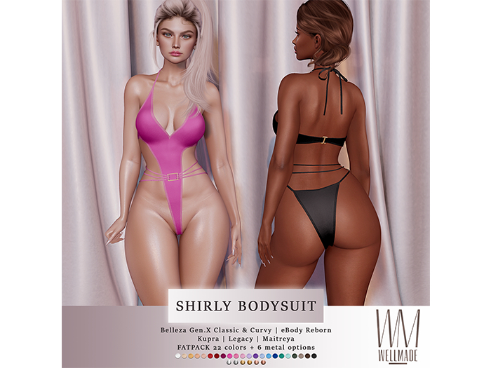 Second Life Marketplace - [WellMade] Shirly Bodysuit